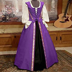 Medieval Costume For Women,Womens Witch Costumes Adult,Dsmp,Female Halloween Costume,Halloween Overalls Women,Medieval Renaissance Dress For Women