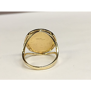 TEX 14k Tri-Color Gold Ring, 1/10oz US American Eagle Coin, Approx 5.4g