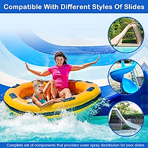 Pool Slide Water Tubing Kit, Spray Hose Kit/Parts for Inground Pool Slide, Swimming Pool Slide Water Sprayer