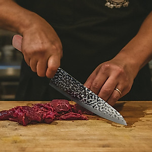 Kitchen Knives Set, High Carbon Stainless Steel Knife Set 7PCS, Super Sharp Cutlery Knife Set with Clear Acrylic Stand, Knife Block Set (Pink)