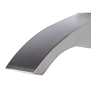 ALFI brand AB3301 Curved Wallmount Tub Filler Bathroom Spout, Brushed Nickel