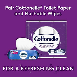 Cottonelle Ultra ComfortCare Soft Toilet Paper, 12 Double Rolls, Bath Tissue