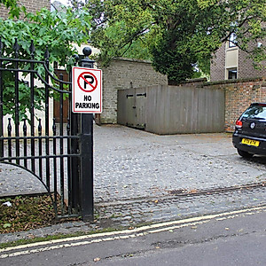 3 Pack No Parking Sign 10"x 7" .04" Aluminum Reflective Sign Rust Free Aluminum-UV Protected and Weatherproof