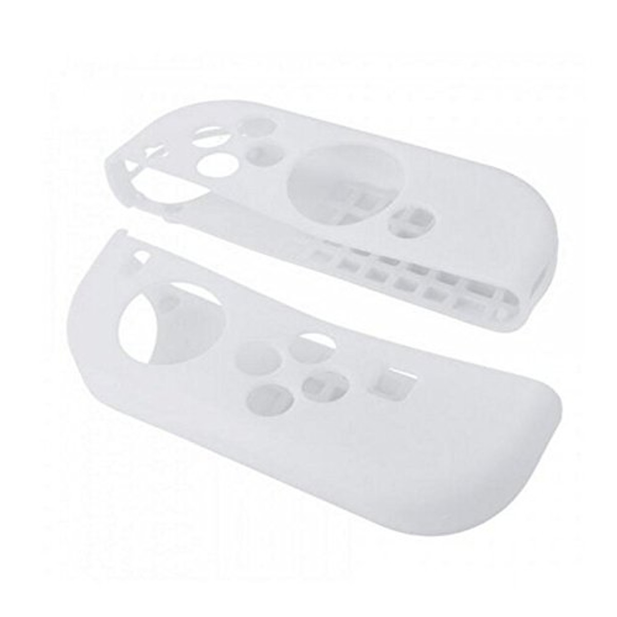 Silicone Protective Skin Soft Shell Case Cover for Nintendo Switch Joy-Con Controller Skin Clear-White