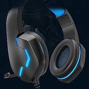 XIXIDIAN Gaming Headset, for PC Surround Sound Headphones with Noise Cancelling Microphone (Color : Red)