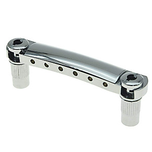 KAISH Guitar Locking Tailpiece Mounting Studs Locking Stop Bar Posts Wraparound Bridge Locking Posts Chrome