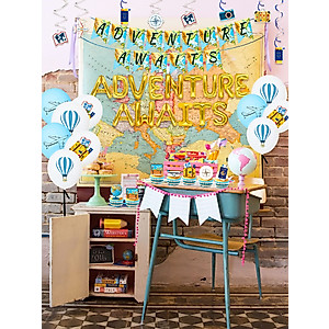 JeVenis Adventure Awaits Party Decoration Lets Travel Begin Party Decoration Travel Baby Shower Decoration Travel Theme Graduation Decoration Farewell Retirement Party Decoration