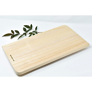 Kiri (Japanese Paulownia) Wooden Cutting Board, Made in Japan, Handmade, 8.85 x 16.1 inches