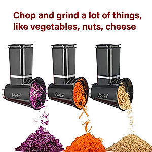 Slicer Shredder Attachment fits KitchenAid Stand Mixer,Vegetable Salad Maker Accessories,Fresh Prep Attachment,Cheese Grater Attachments for Kitchen Aid Mixers Accessories Included 3 Blades