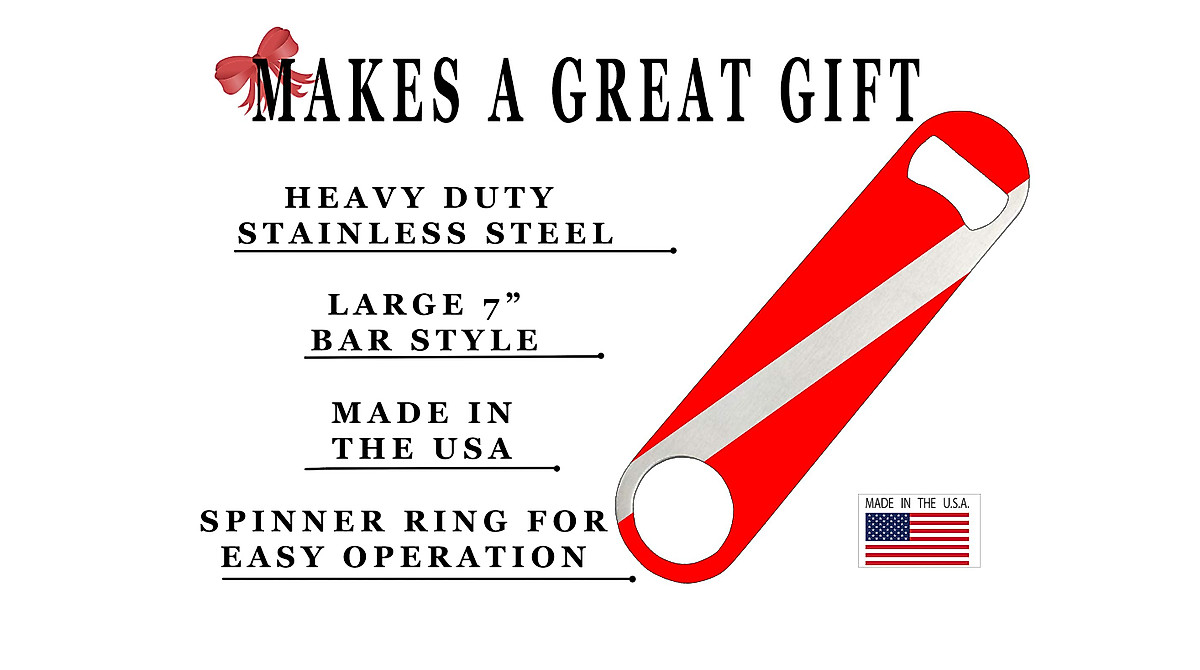 Diver Down Flag Speed Bottle Opener | Heavy Duty Gift