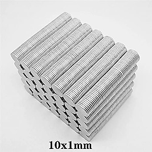 100PCS 10x1mm Thin Strong Neodymium Magnet 10mmX1mm Permanent Magnet disc 10x1mm Powerful Magnetic Round Magnet 10*1 mm