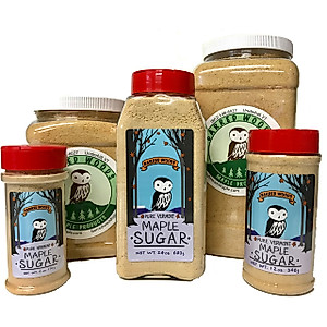 Barred Woods Maple Organic Pure Vermont Maple Sugar - 1.5 lbs (24 oz) Jar - Granulated Maple Sugar