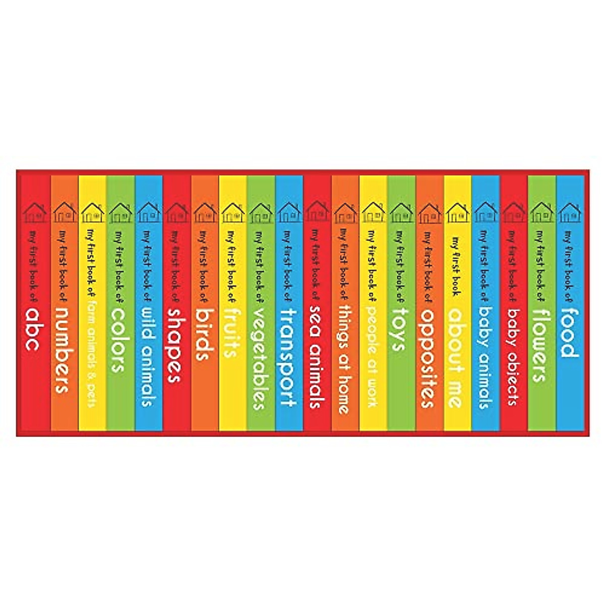 My First Complete Learning Library: Boxset of 20 Board Books Gift Set for Kids (Horizontal Design)