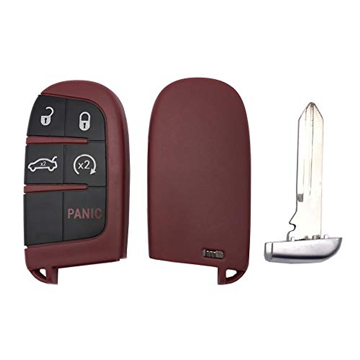 J-ACCES Key Fob Case Shell Fit for Jeep Grand Cherokee Dodge Challenger Charger Dart Durango Journey Chrysler 300