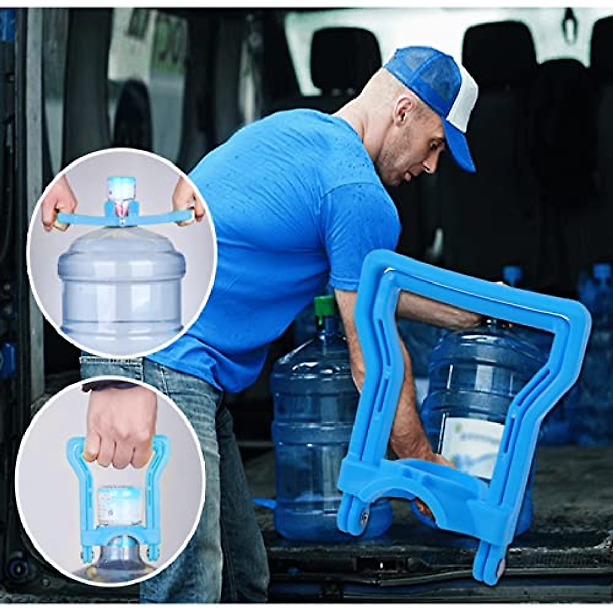 5 Gallon Thicker Water Bottle Handle, Multi-functional Bucket Elevator, Water Bottle Lift, Spring Water Bucket Handle, Household Labor-Saving hand-carrying Device Suitable for