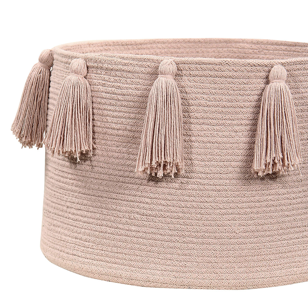 Lorena Canals BSK-TAS-VINTNU Tassels Vintage Nude Basket