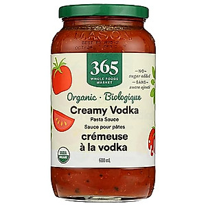 365 by Whole Foods Market, Organic Creamy Vodka Pasta Sauce, 25 Ounce