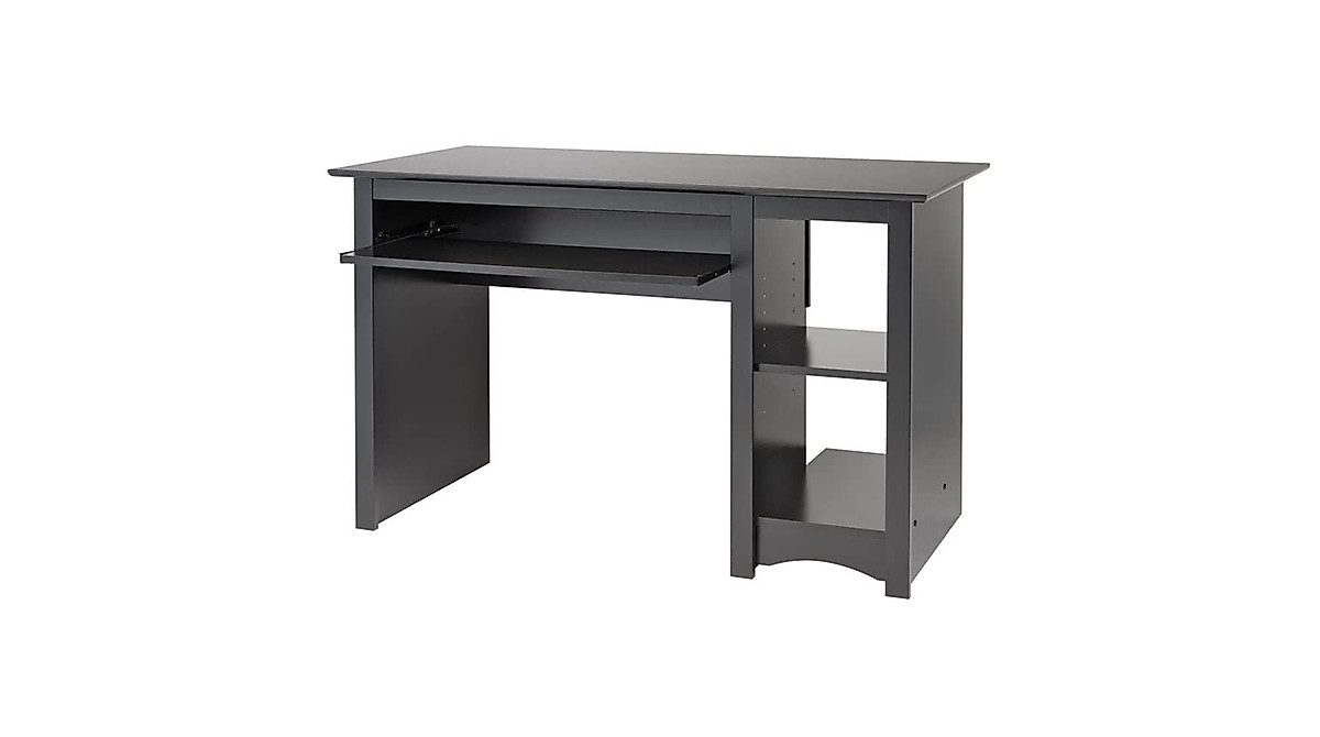 PREPAC Black Computer Desk — Space-Saving Office Solution