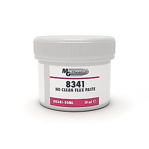 MG Chemicals 8341-50ML No-Clean Soldering Flux Paste, 49.0 g Jar, Pack of 1