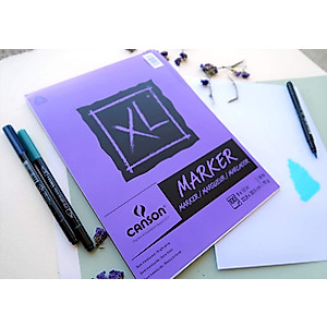 Canson XL Series Marker Paper, Foldover Pad, 9x12 inches, 100 Sheets (18lb/70g) - Artist Paper for Adults and Students
