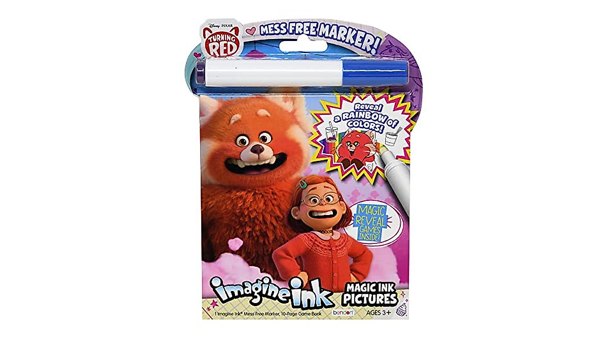 Turning Red Imagine Ink Mess Free Pictures & Game Book