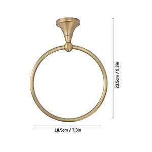 Fafeicy Towel for Bathroom, Kitchen Bath Towel Holder, Round Wall Mounted Hand Shower Towel Holder Rack for Bathroom (960830)