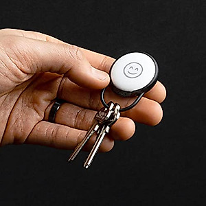 Orbitkey Slim Case for AirTag | Made with Stainless Steel and TPU | Securely Holds Your Apple AirTag | Easily Attach to Keys or Anything You Want to Track with The Open Key Ring | Black