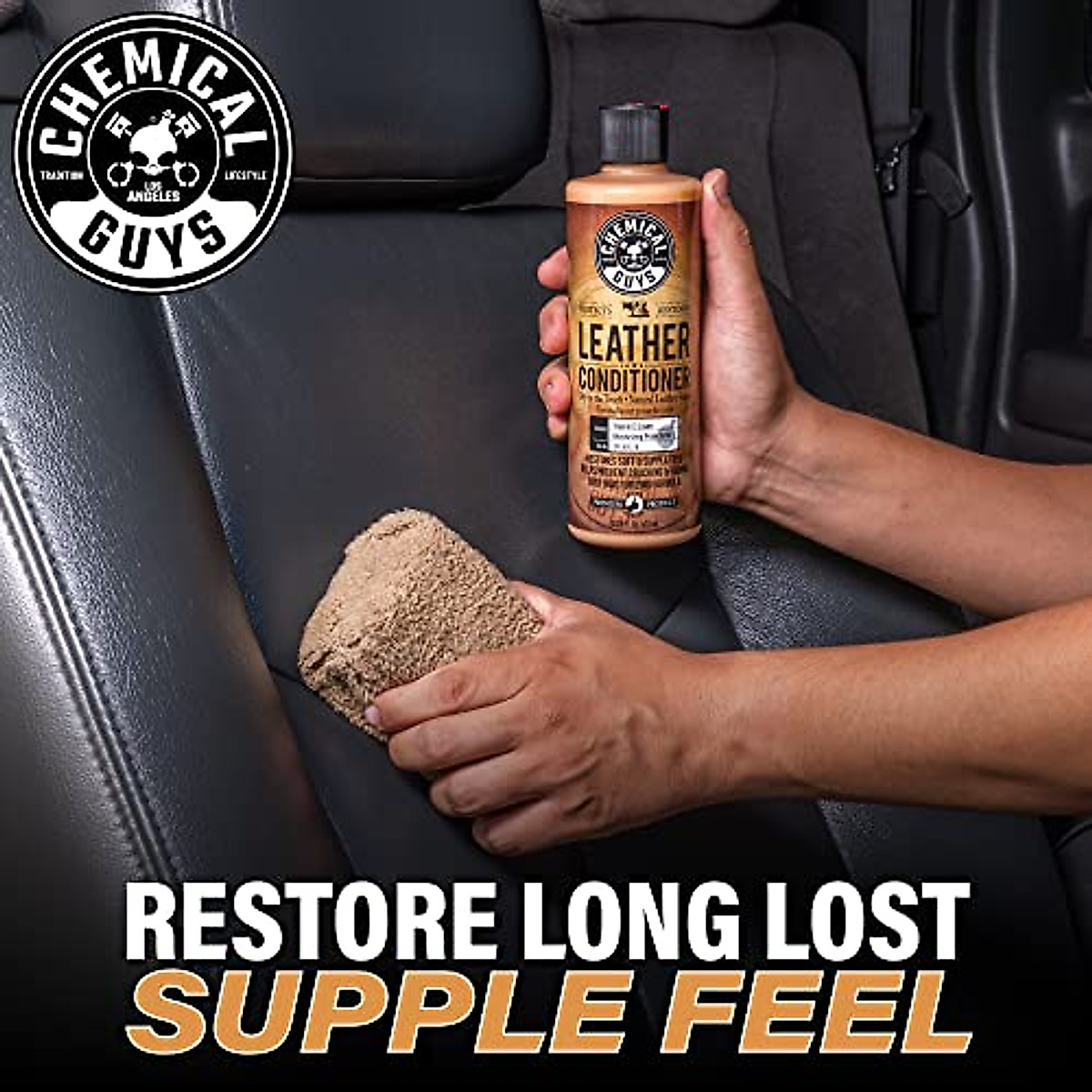 Chemical Guys SPI_401_16 Vintage Series Leather Conditioner for Leather Car Interiors, Seats, Boots, Bags and More (Works on Natural, Synthetic, Pleather, Faux Leather and More), 16 fl oz