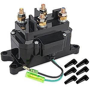 Winch Solenoid 12V Winch Solenoid Relay Contactor for ATV UTV 3000-5000lbs 4WD 4x4 Winches Winch Replace Number 63070 62135 74900 2875714 70715