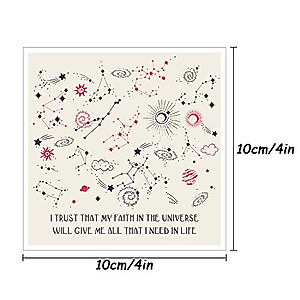 Outus 50 Pieces Affirmation Meditation Cards for Women, Positive Motivational Note Cards for Self Care, Help Yourself and Stress Relief, Inspiring Encouragement Cards (Bright Color Series)