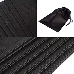 Set of 10 Jumbo Shoe Bags for Travel Non-Woven with Rope for Men and Women Large Shoes Pouch Storage Packing Organizers