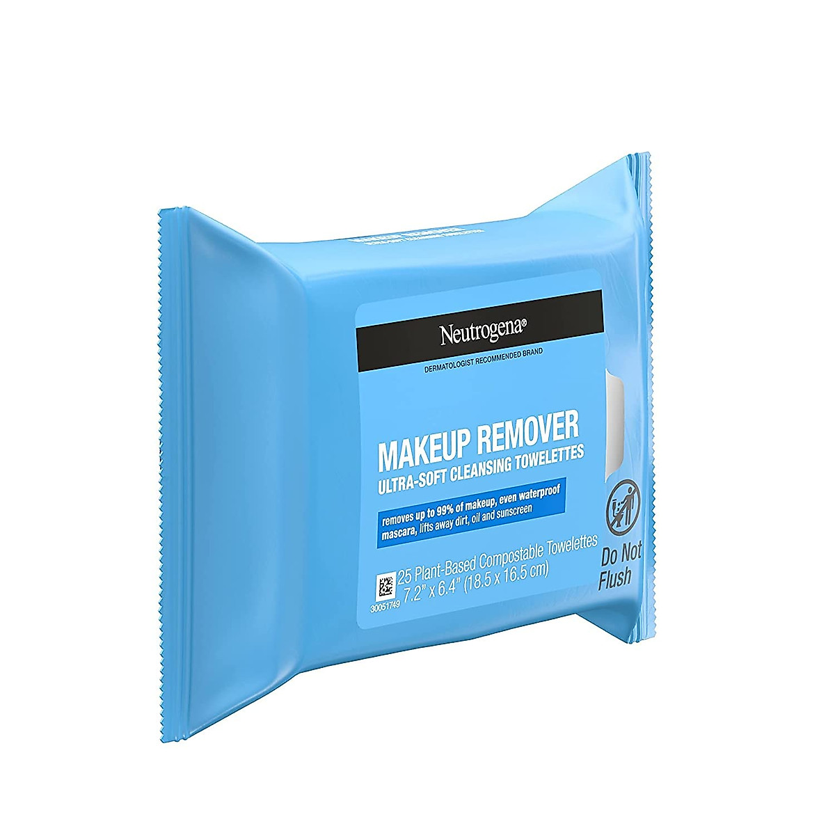 Neutrogena Makeup Remover Cleansing Towelettes, Daily Face Wipes to Remove Dirt, Oil, Makeup & Waterproof Mascara, 25 ct. (Pack of 2)