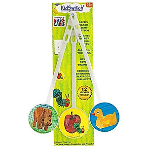 KidSwitch Light Switch Extender 3 Pack - The World of Eric Carle Edition - The Very Hungry Caterpillar & Friends - Officially Licensed!