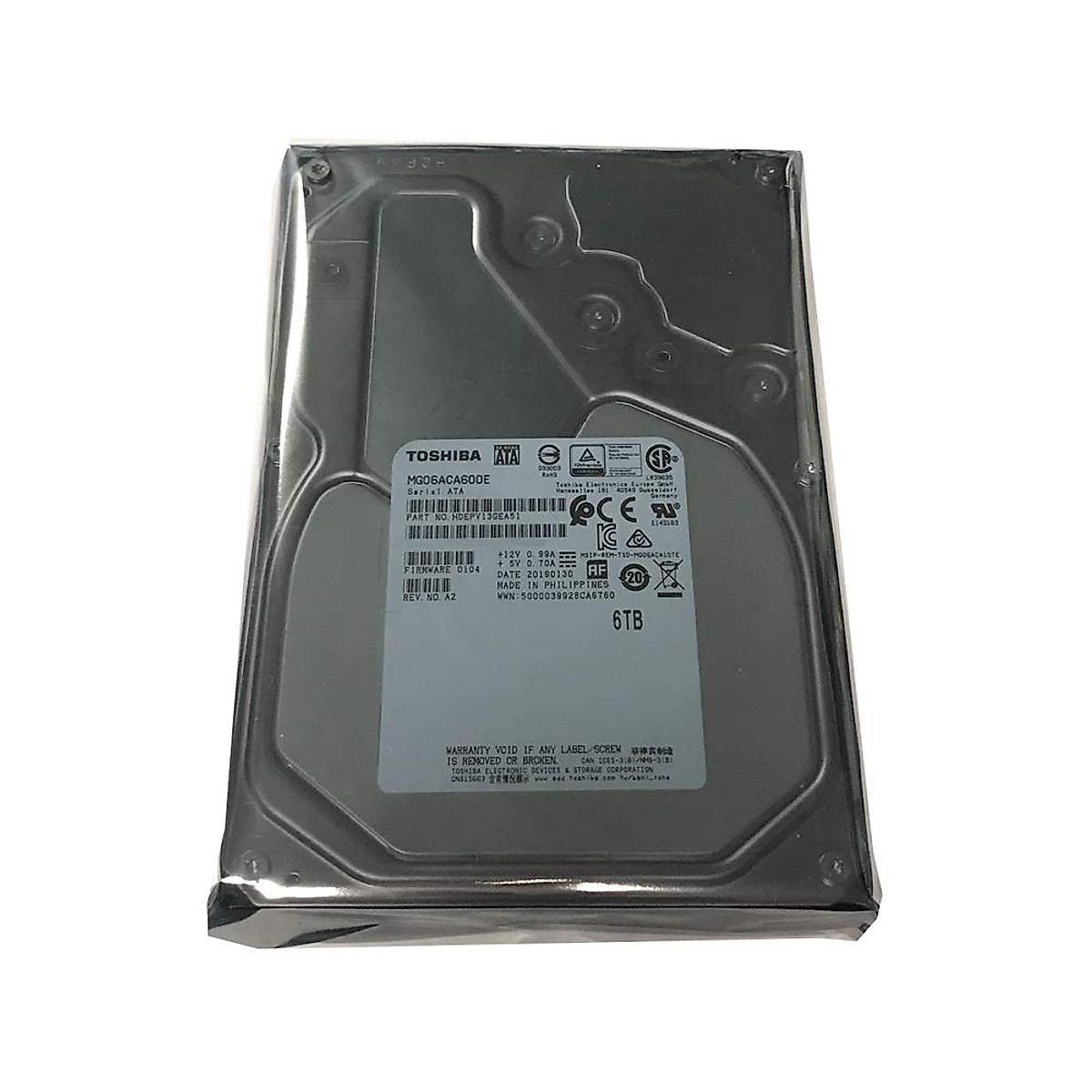 Toshiba MG06ACA 6 TB Hard Drive - SATA [SATA/600] - 3.5 Drive - Internal (Renewed)