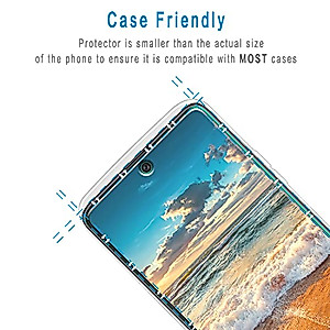 HPTech [2 Pack] Designed for Samsung Galaxy A51/ A51 5G/ 5G UW Tempered Glass Screen Protector, 9H Hardness [Fingerprint Unlock] [Case Friendly]
