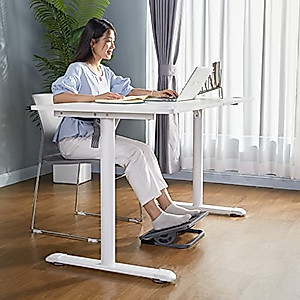 Eureka Ergonomic Tilt Adjustable Footrest, Foot Rest for Under Desk at Work with Massage Surface, Office Foot Rest Under Desk with 20 Degree Tilt No Locking, Metal Frame