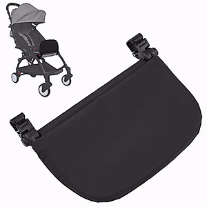 Stroller Footrest, Baby Stroller 21cm Extension Footrest Pram Foot Extension Footrest Household Accessory(Black)