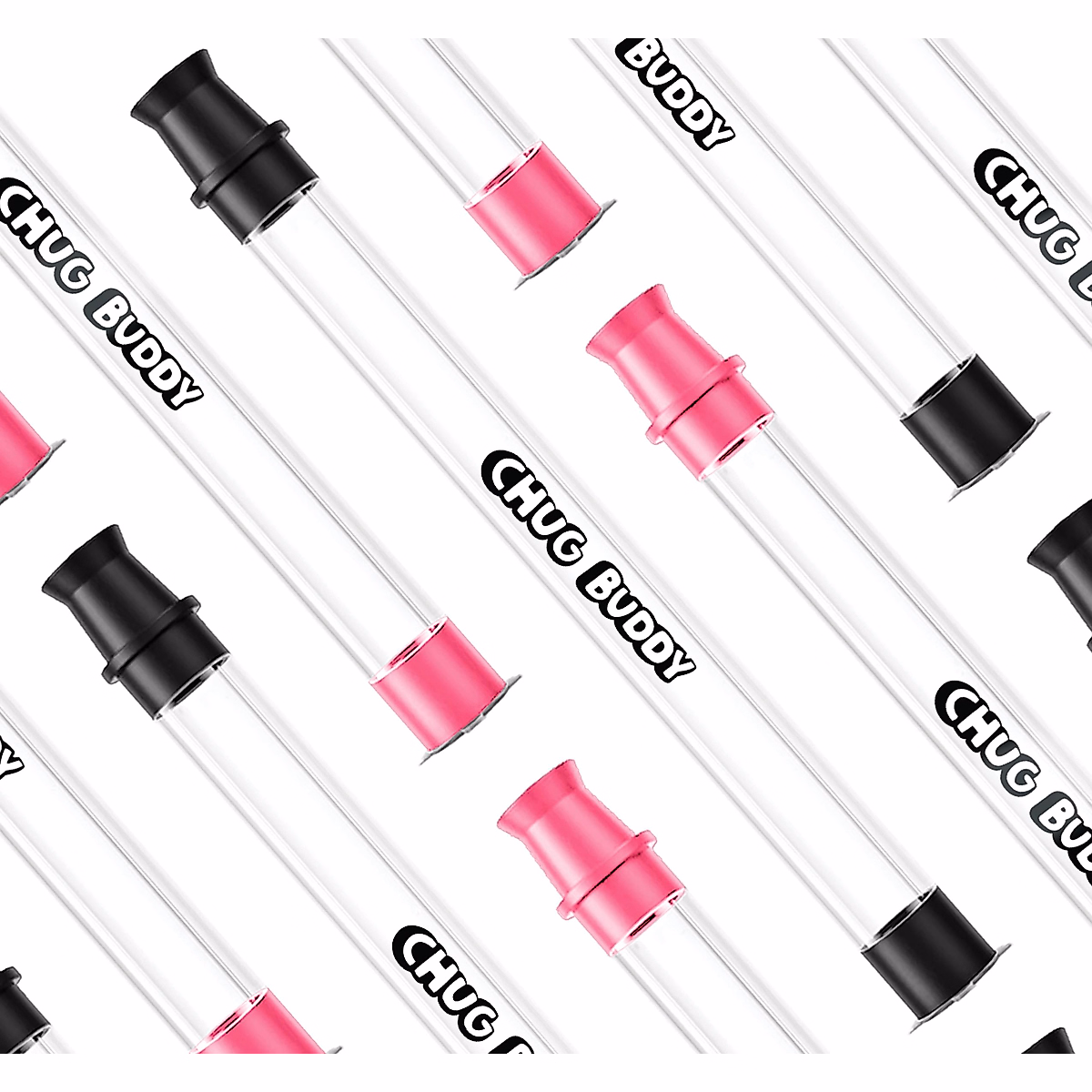 Chug Buddy 2pk Shot Straw, Shot Holder Straw for Drinks, Chasers - Perfect for Beach, Pool, and Night Out - Smooth Sipping and Easy Pouring - Leak-Proof - Takeshots Straw Fits All Standard Bottles