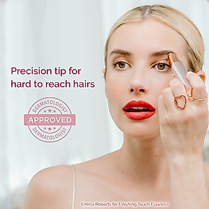 Finishing Touch Flawless Brows Eyebrow Hair Remover for Women, Electric Eyebrow Razor for Women with LED Light for Instant and Painless Hair Removal (Pack of 3)