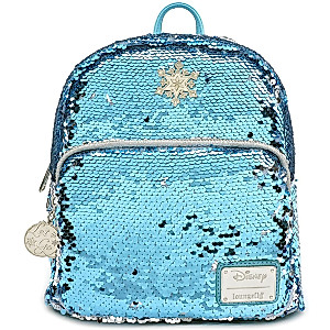 Loungefly Frozen Elsa Reversible Sequin Mini Backpack