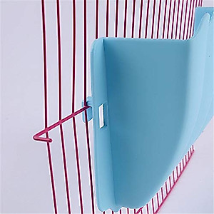 zswell Rabbit Hanging Feeder Grass Container Wall-Mounted Hay Manger Hay Rack Random Color