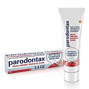 Parodontax Whitening Toothpaste for Bleeding Gums, Complete Protection Teeth Whitening and Gingivitis Treatment - 3.4 Ounce