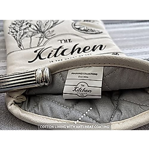 6 Pack Kitchen Line Set 2 Oven Mitts 2 Pot Holder 2 Washclothing Gift Set