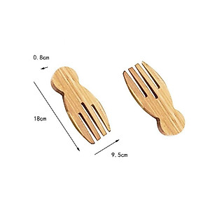 Bamboo Salad Hands, Bamboo Salad Server Set, Wooden Salad Server, Perfect tool to toss and serve salad, Bamboo kitchen helper