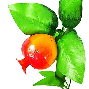 Sukkot Decorations Etrog Sukkah Decoration Rope, Pomegranate Fruits Garland, Indoor/Outdoor Decor for Jewish Sukkot Holiday