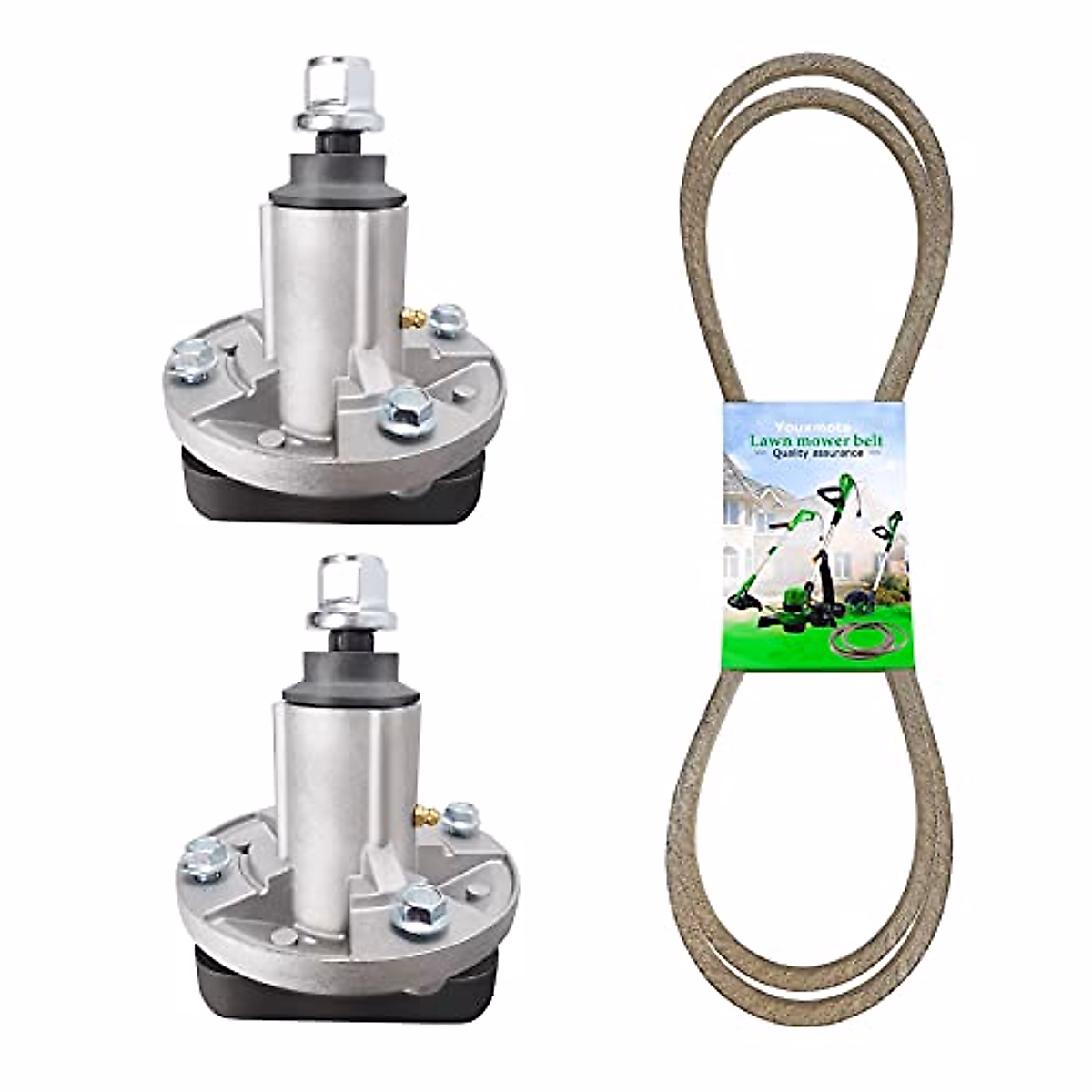 42'' Deck Rebuild Kit Compatible with John Deere Models L100 L108 L110 L111 L118 Compatible with GY20995 Includes 2 Spindles GY20050 GY20785, 1 Deck Belt GX20072