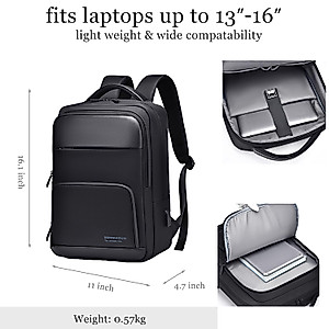 Kamlui Laptop Backpack for Men Black with Laptop Compartment Computer Case Laptop Bag