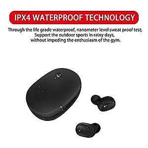 Wireless Bluetooth 5.0 Earbuds,A6X TWS Mini Stereo Earphones with Charging Box Lightweight Headset Noise Cancelling Headphones Deep Bass for Sports White One Size