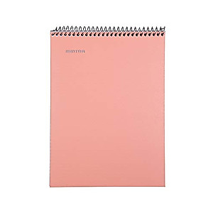 Mintra Office TOP BOUND Durable Spiral Notebooks (Lavender, Salmon, Sage Green, College Ruled 3pk)