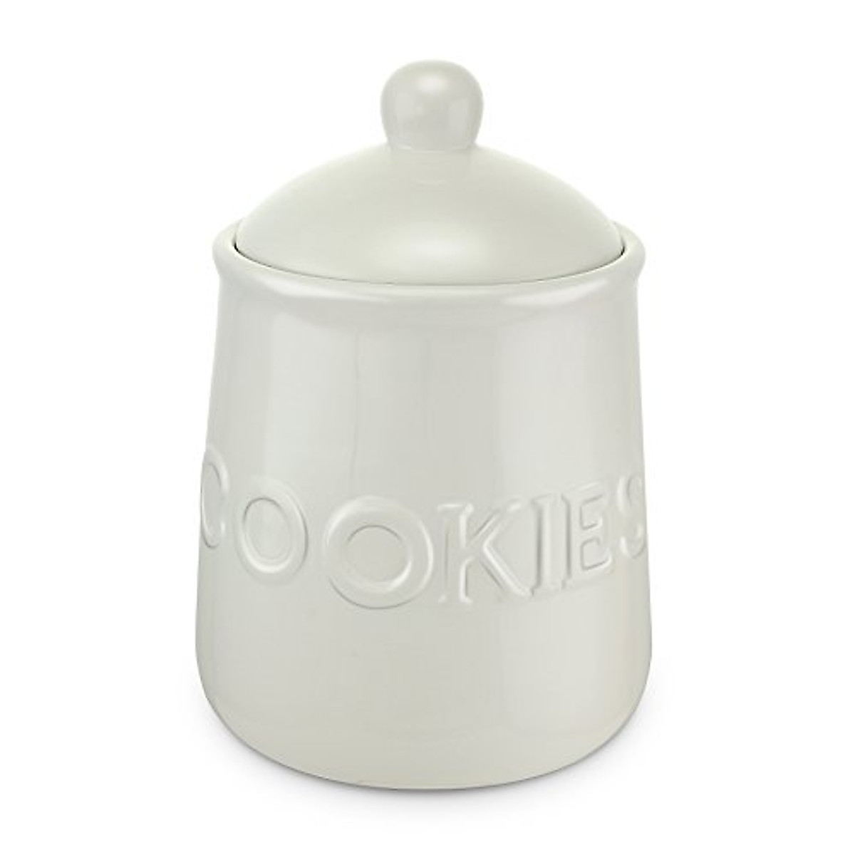 Kovot Ceramic Classic Cookie Jar And Air-Sealed Lid | Measures: 6 1/4" L x 6 1/4" W x 8 1/2" H